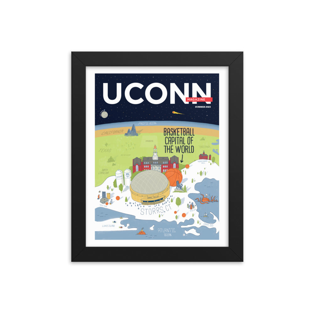 UConn - Magazine : Basketball Capital Framed Poster – Athlete's Thread