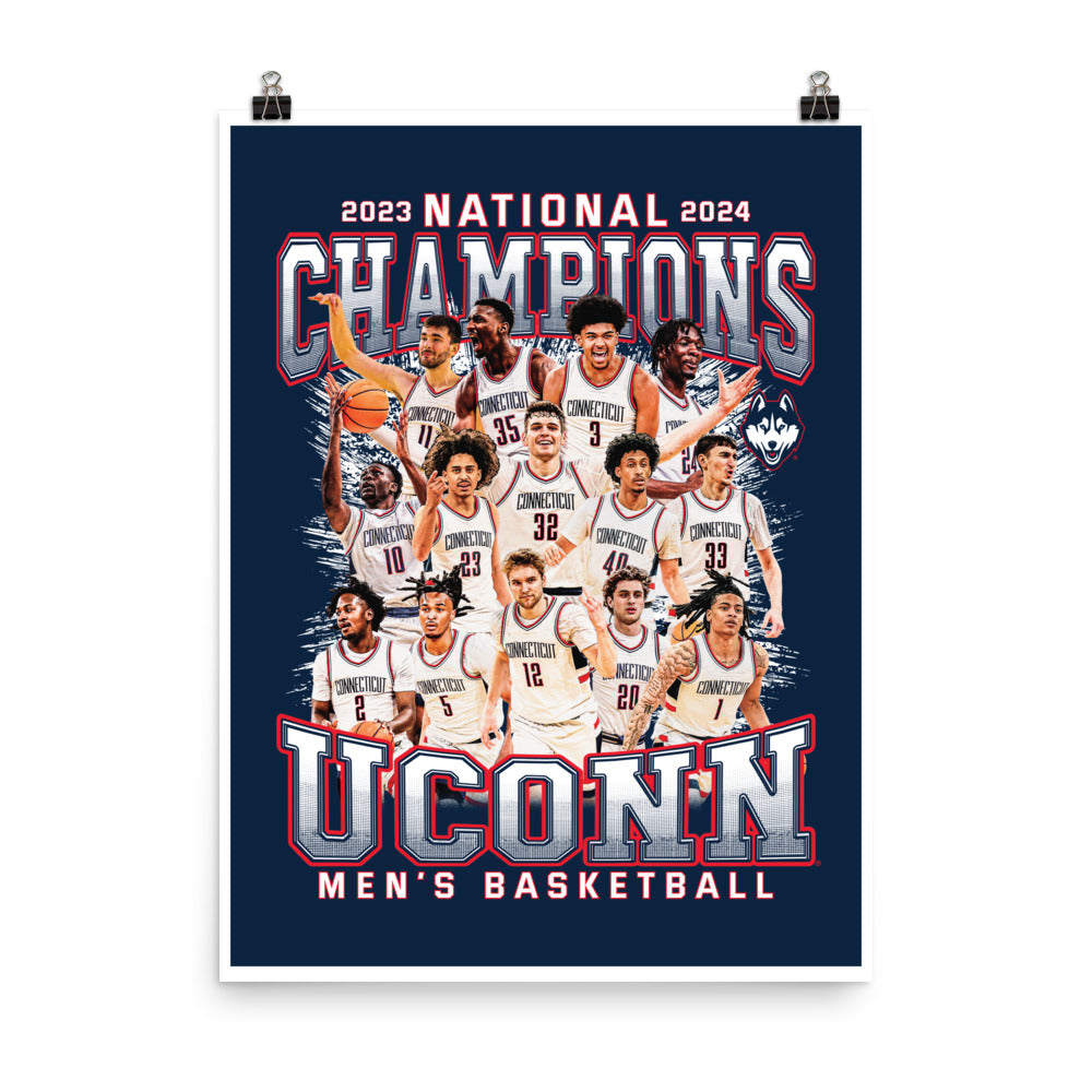 UConn - NCAA Men's Basketball : National Champions - Poster – Athlete's ...
