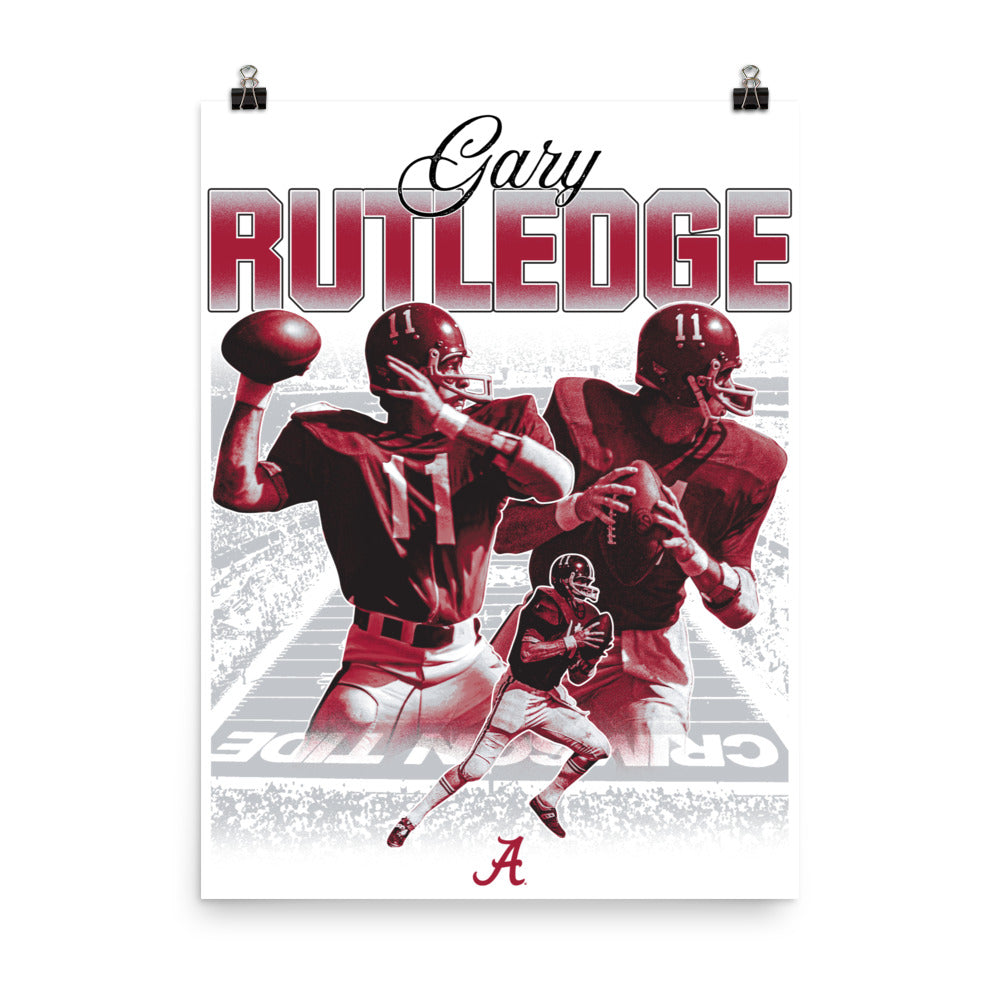 Alabama - Football Alumni : Gary Rutledge - Player Collage Poster ...