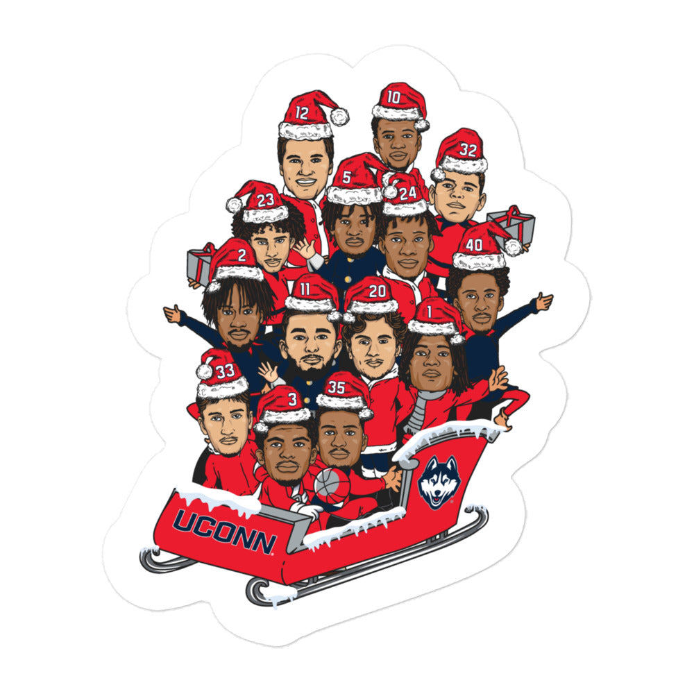 UConn - NCAA Men's Basketball : Team Caricature - Sticker – Athlete's ...