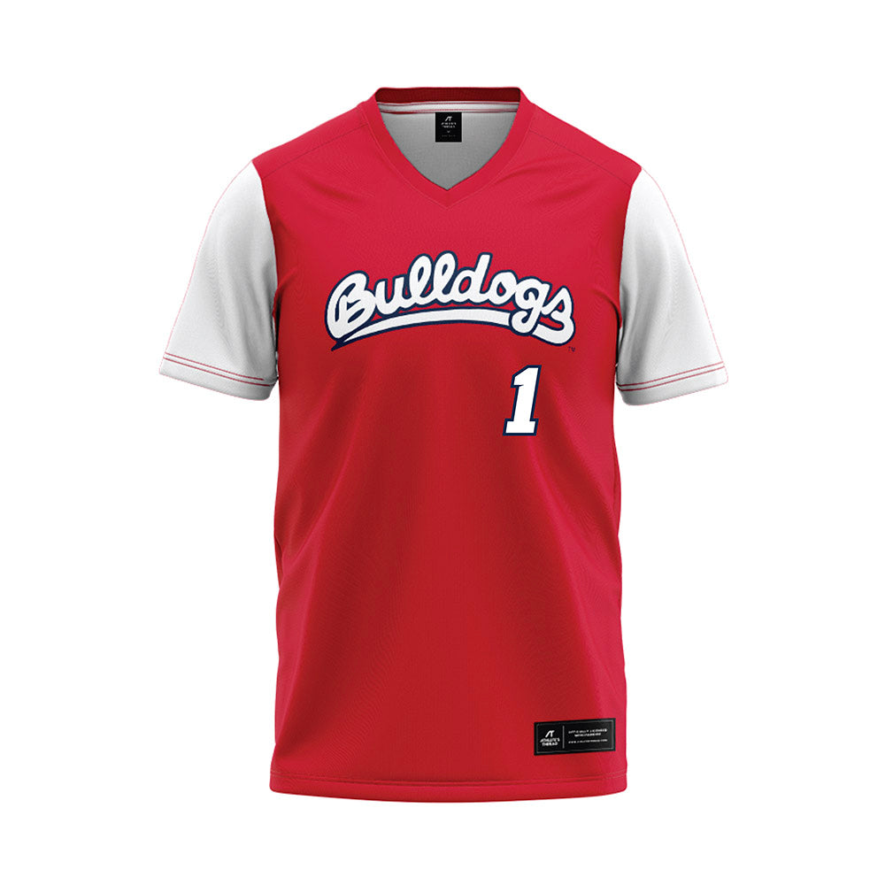 Fresno State - NCAA Softball : Nadia Rountree - Red Baseball Jersey ...