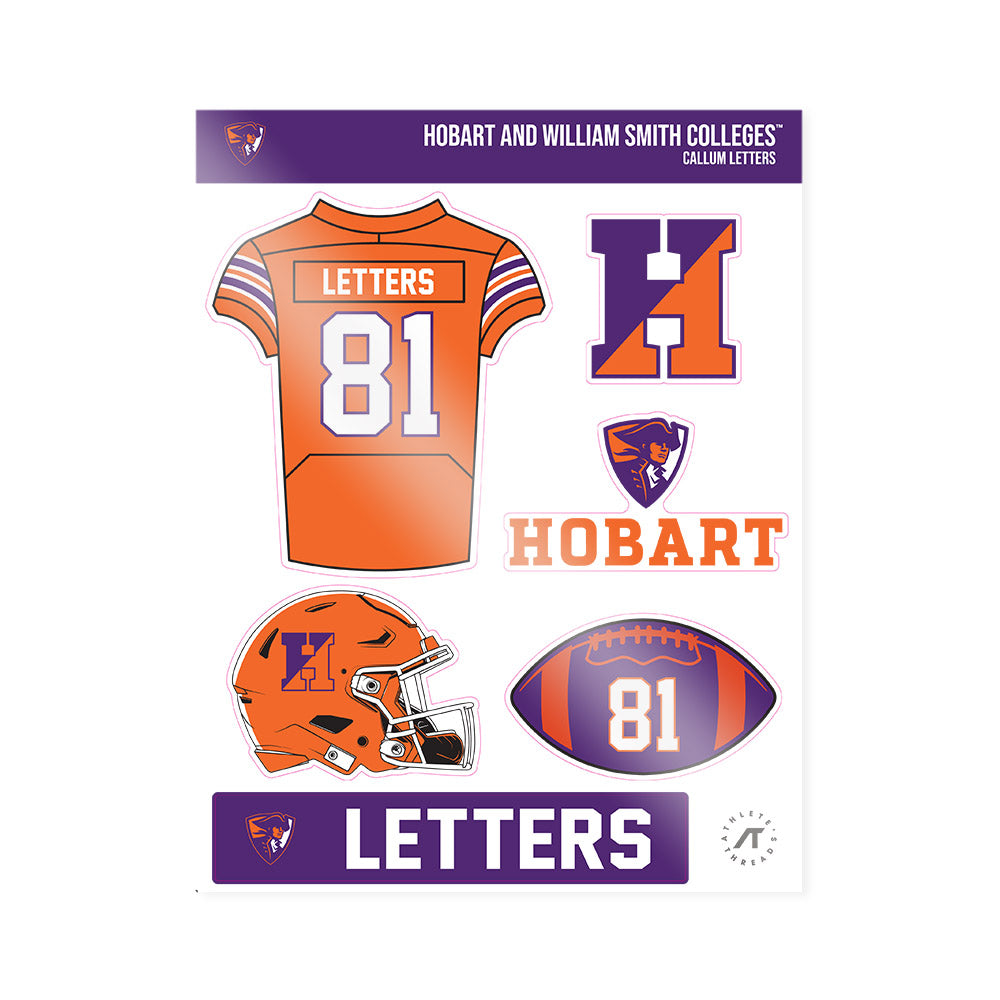 HWS - NCAA Football : Callum Letters - Sticker Sheet – Athlete's Thread