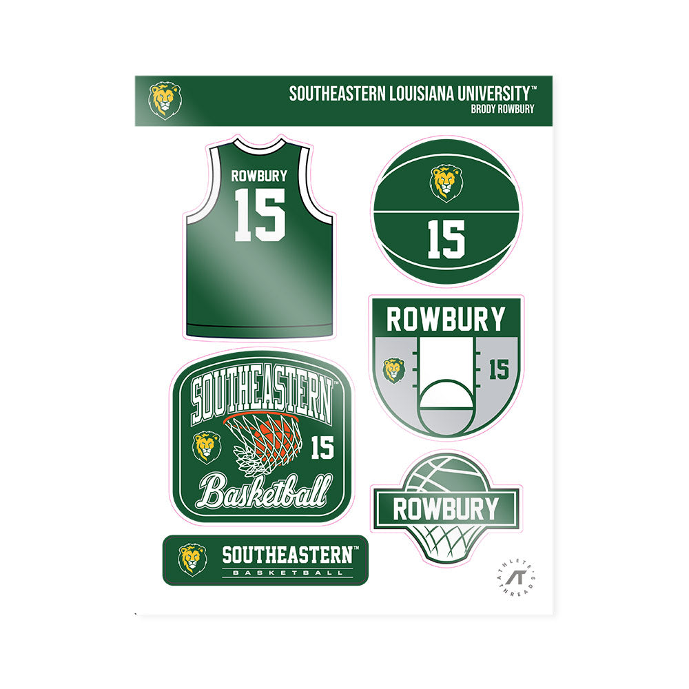 SELU - NCAA Men's Basketball : Brody Rowbury - Sticker Sheet – Athlete ...
