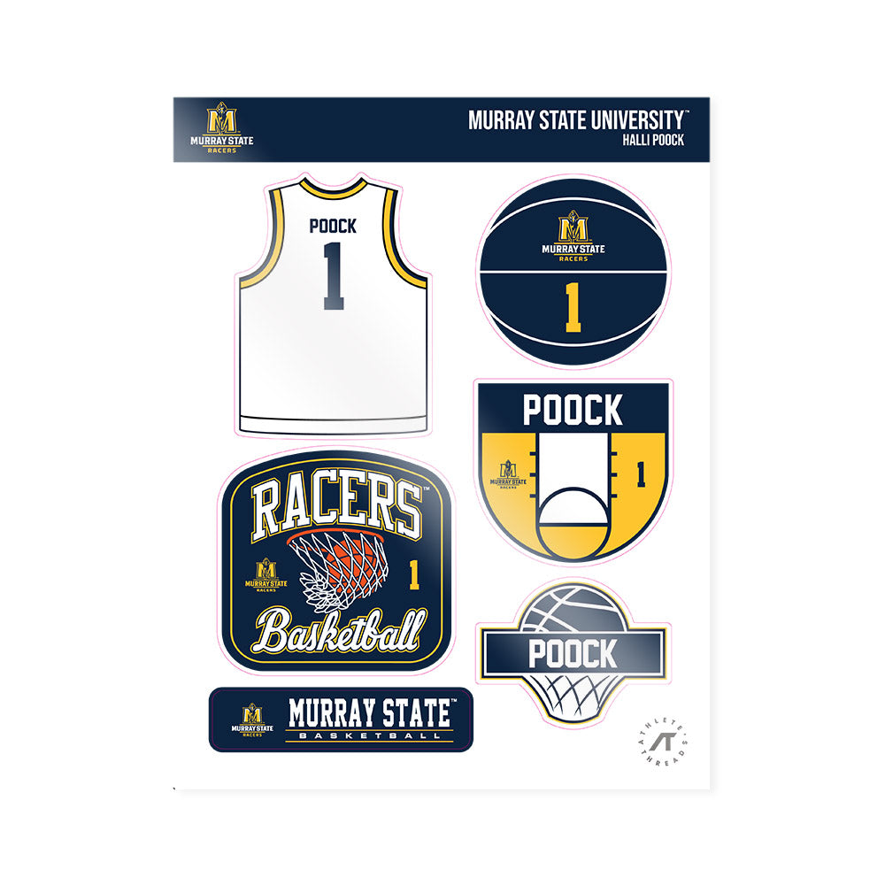 Murray State - NCAA Women's Basketball : Halli Poock - Sticker Sheet ...