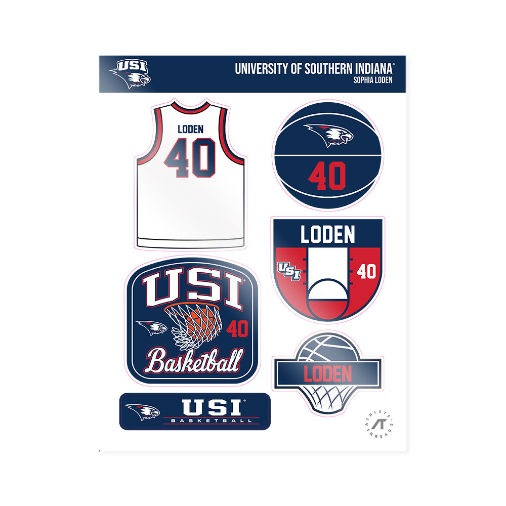 USI - NCAA Women's Basketball : Sophia Loden - Sticker Sheet – Athlete ...
