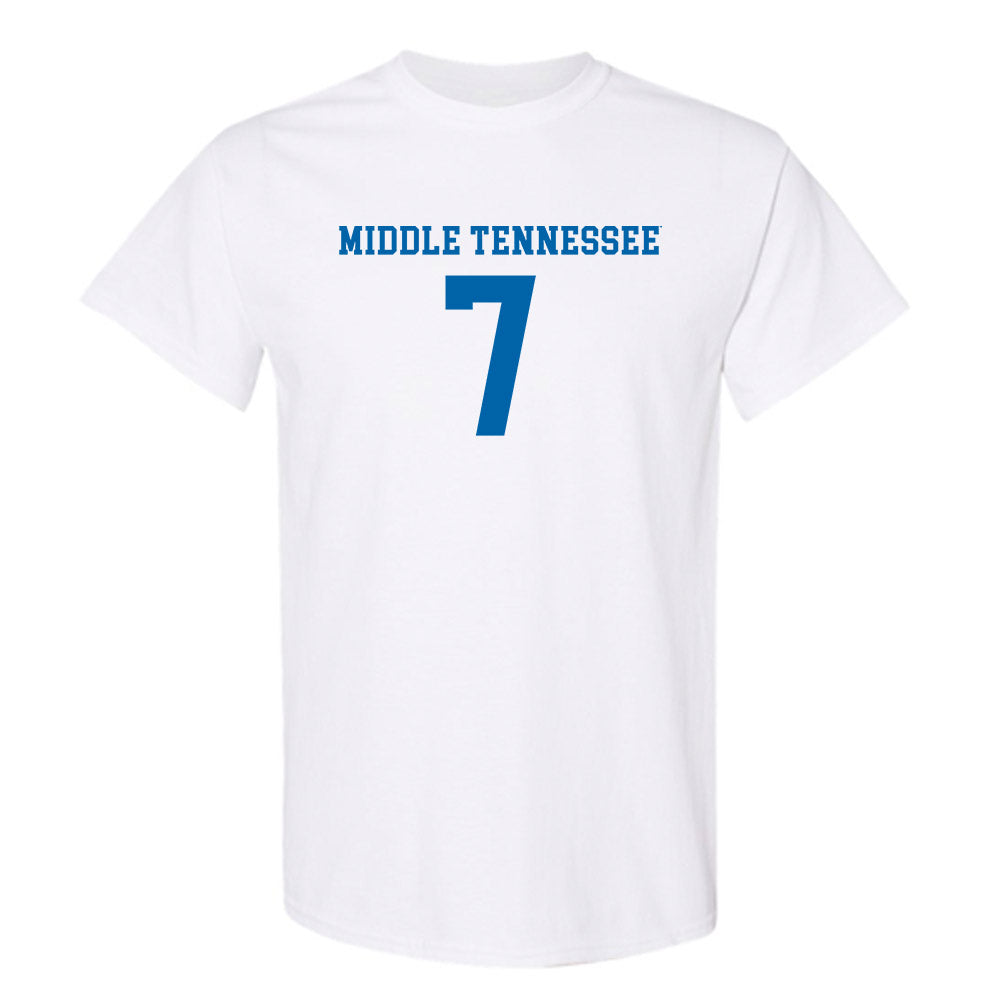 MTSU - NCAA Women's Soccer : Taijah Fraser - White Replica Shersey Sho ...